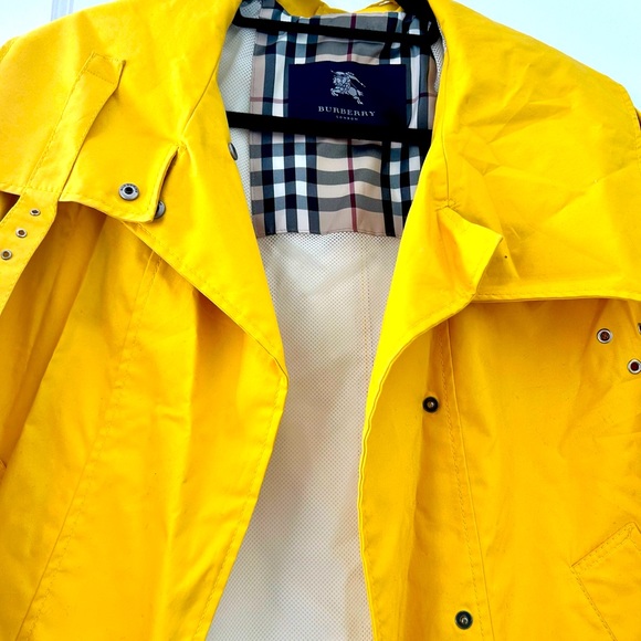 Burberry | Jackets & Coats | Burberry Yellow Rain Cape Poncho | Poshmark